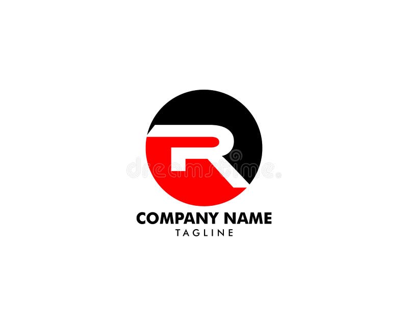 R Letter Circle Vector Logo Stock Vector - Illustration of company ...