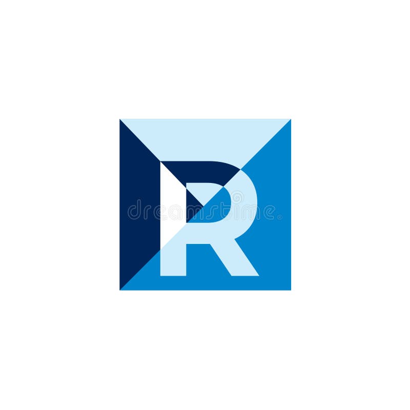 R Letter Geometric Logo. Business Logo. Stock Vector - Illustration of ...