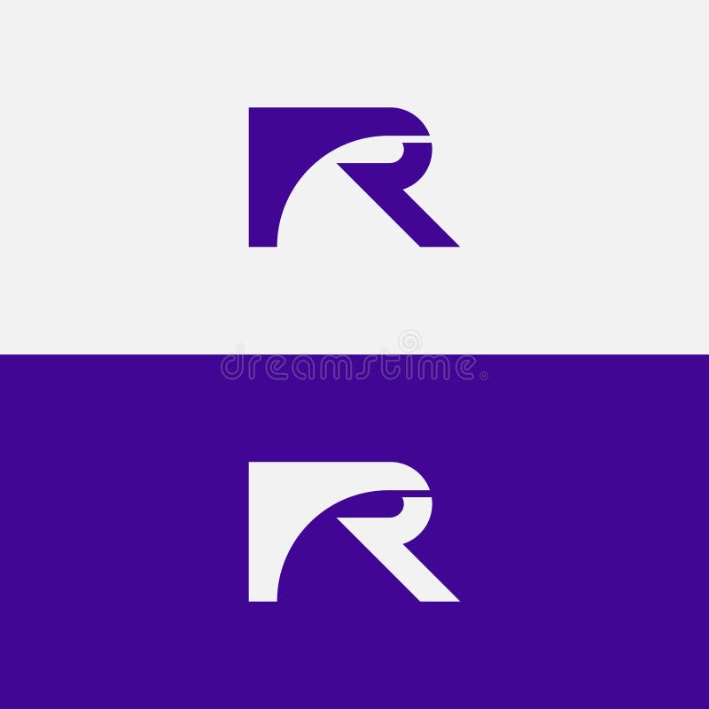 R Letter Initial Logo Design Template Vector Illustration Stock Vector ...