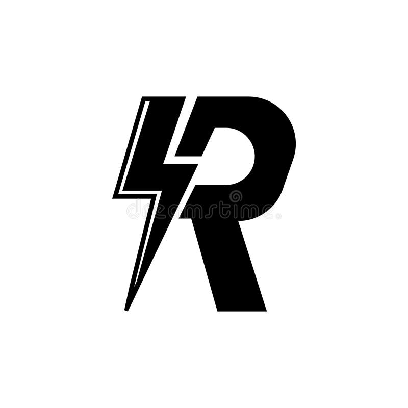 Thunder Letter R Logo Stock Illustrations – 123 Thunder Letter R Logo ...