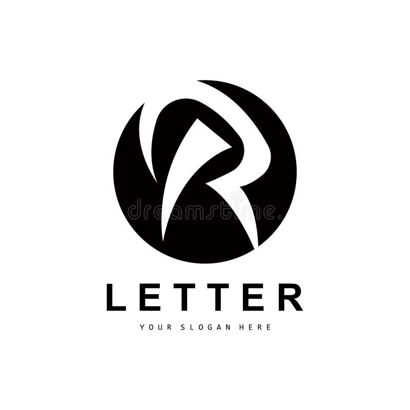 R Letter Logo, Vector Alphabet Symbol, Design for Brand Logos with ...
