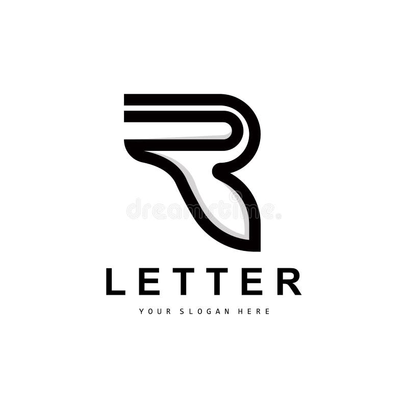 R Letter Logo, Vector Alphabet Symbol, Design for Brand Logos with ...