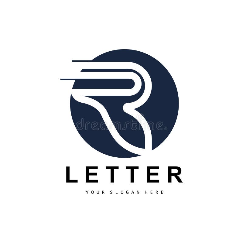 R Letter Logo, Vector Alphabet Symbol, Design for Brand Logos with ...