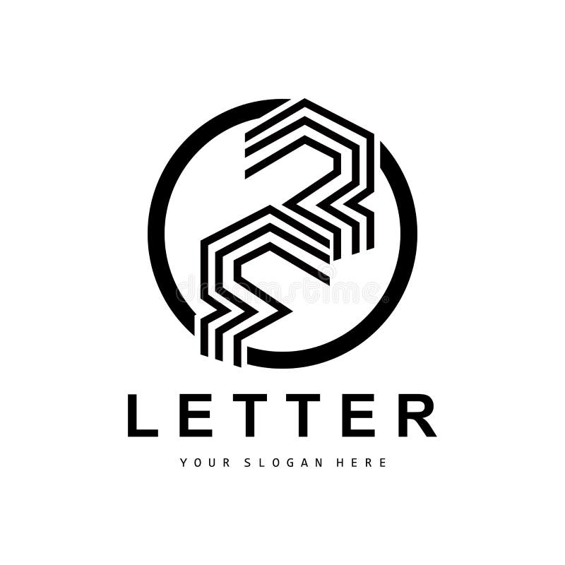 R Letter Logo, Vector Alphabet Symbol, Design for Brand Logos with ...