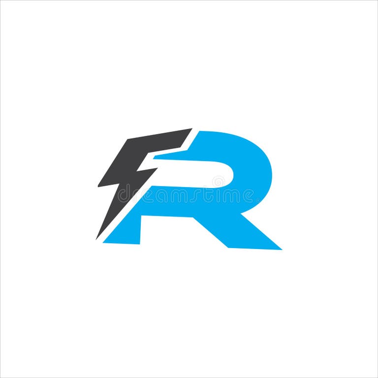 R Letter Monogram Initial Logo Design Template Vector Illustration. R ...