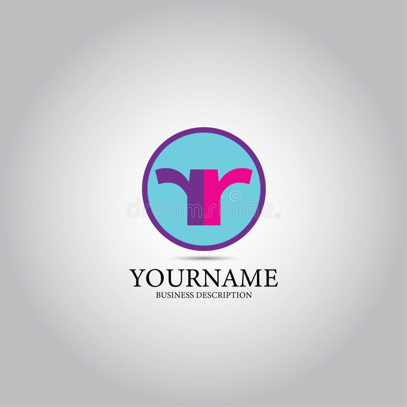 R Letter Reflection Logo stock illustration. Illustration of corporate ...
