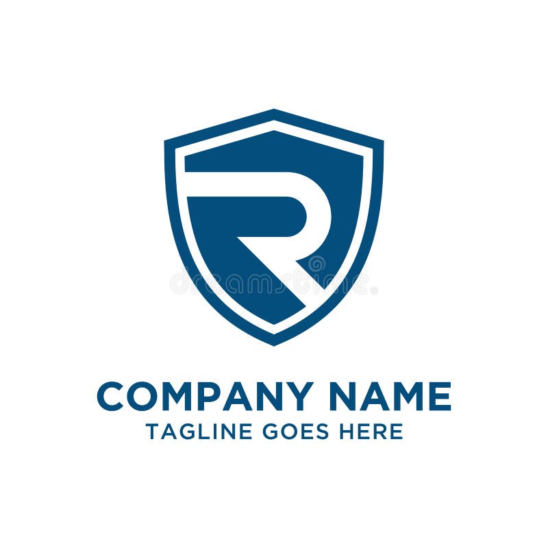 Letter R Shield Logo Template Stock Vector - Illustration of concept ...