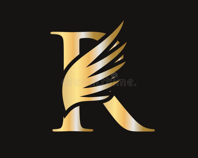 R Letter Transportation Logo Design. Initial Flying Wing R Letter Logo ...