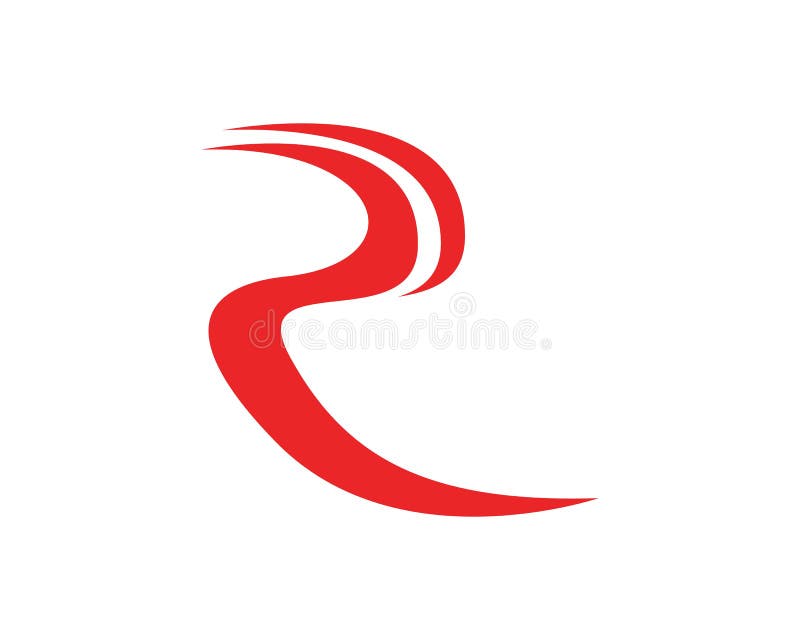 R Letters Logos Symbols Template Stock Vector - Illustration of connect ...