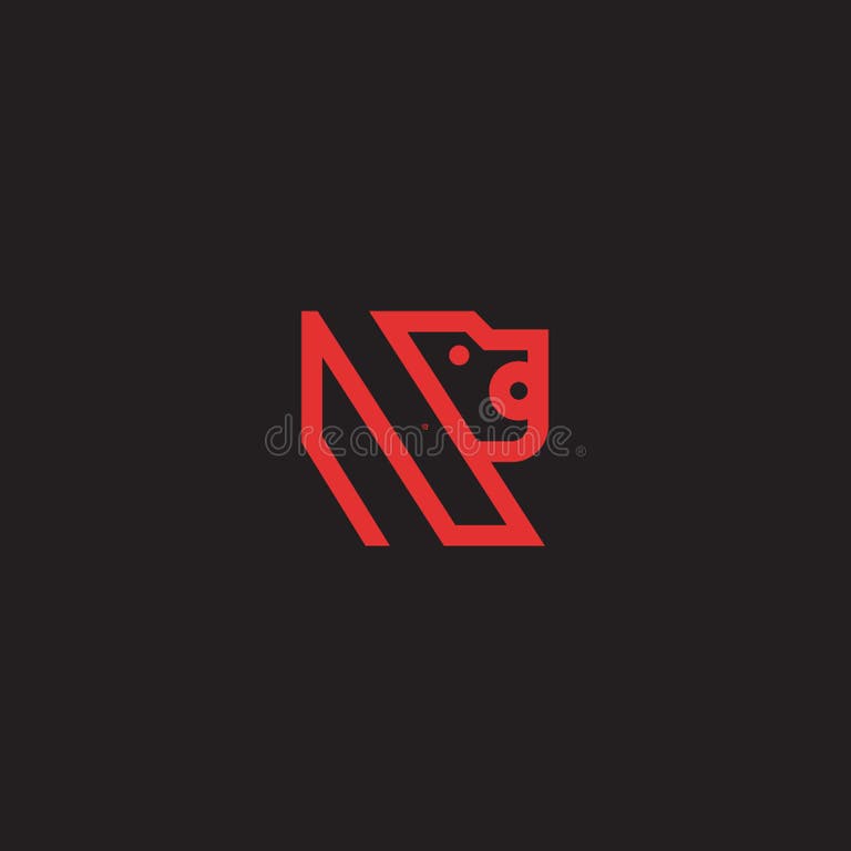 R Lion Logo Design Vector Illustration Stock Vector - Illustration of ...