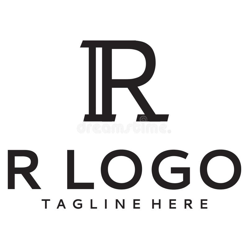 R logo stock illustration. Illustration of connection - 88461689