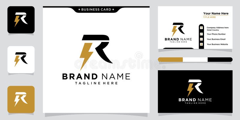 Thunder Letter R Logo Stock Illustrations – 114 Thunder Letter R Logo ...