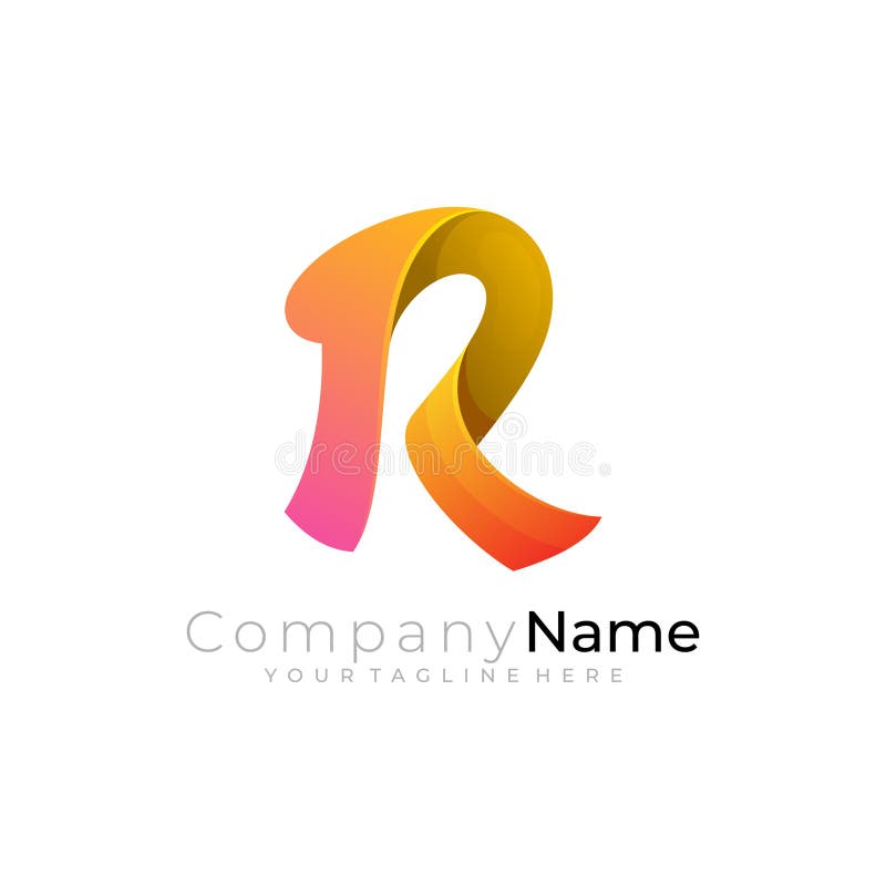 R Logo, Letter R Logo with Simple Design Template Stock Vector ...