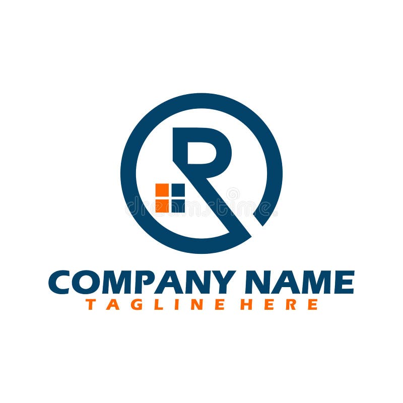 R. R monogram logo stock vector. Illustration of business - 166637606