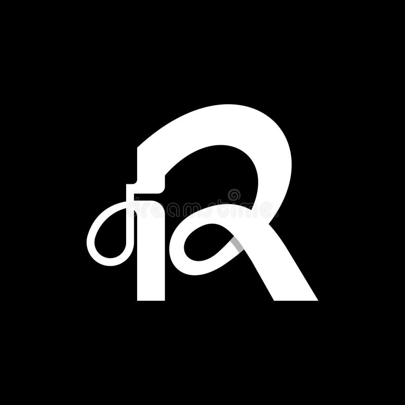 R Monogram Swirl Modern and Unique Vector Logo Design Template Stock ...