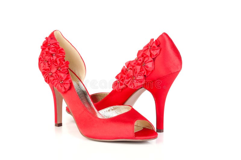 Röda skor fotografering för bildbyråer. Bild av skodon - 22514251
