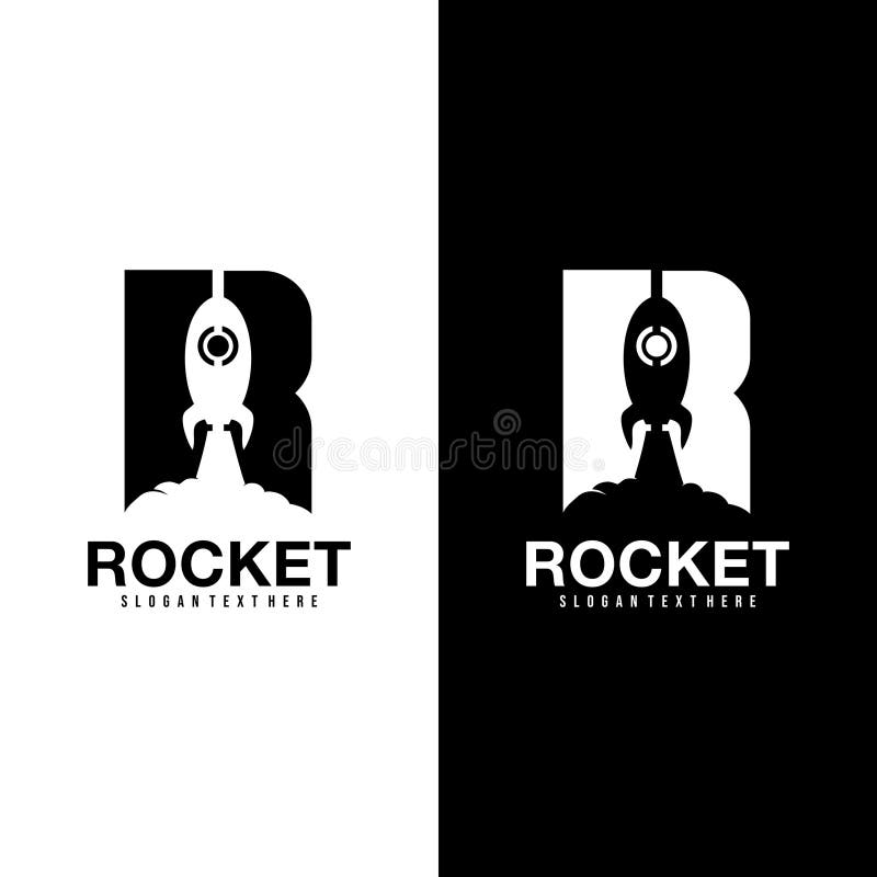 R Rocket Logo Design Vector Stock Vector - Illustration of future ...