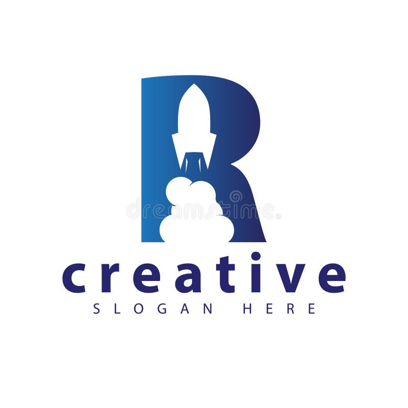 R Rocket Logo Icon Vector Template Stock Vector - Illustration of icon ...
