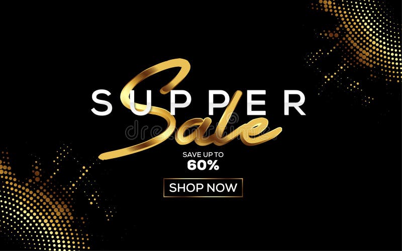 Supper Offer Sale Banner with Editable Text Effect. Stock Illustration ...