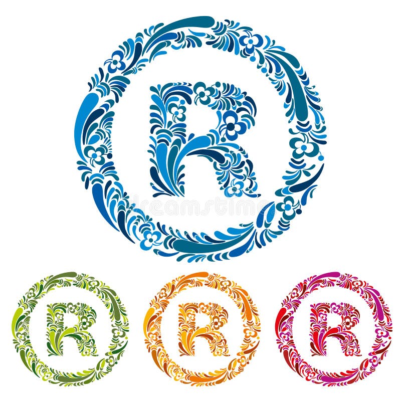 R Symbol, Vector Illustration. Stock Vector - Illustration of digitally ...