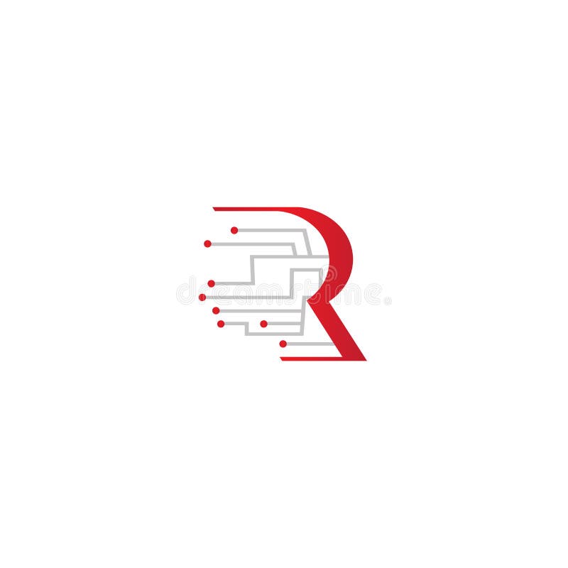 R Technology Logo Brand, Symbol, Design, Graphic, Minimalist.logo Stock ...