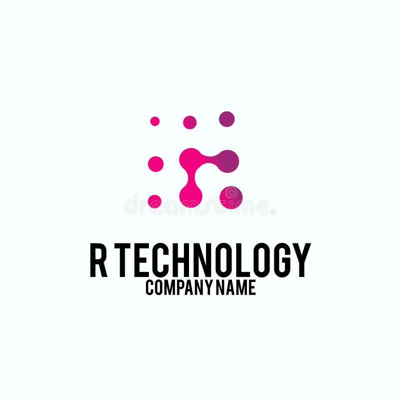 R TECHNOLOGY logo stock vector. Illustration of icon - 222072240
