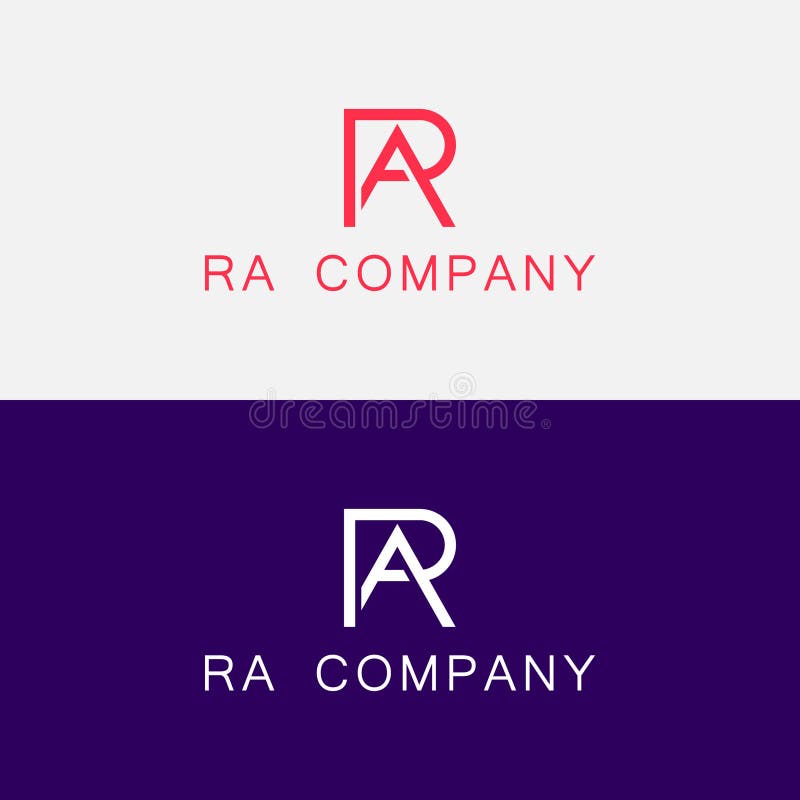 RA, AR Abstract Letters Logo Monogram. Initial RA Logo Design Vector ...