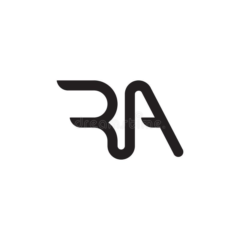 Ra Initial Letter Vector Logo Icon Stock Vector - Illustration of ...