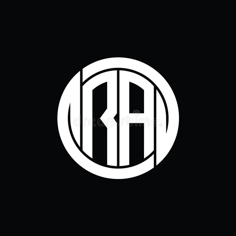 RA Logo Monogram Shield Inside Circle Shape Vector Images Design ...