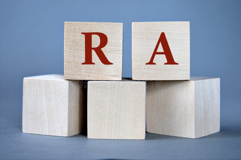 RA Right Atrium. an Acronym Abbreviation of a Common Medical Term Stock ...