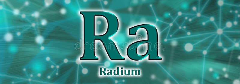 Ra Symbol. Radium Chemical Element Stock Illustration - Illustration of ...