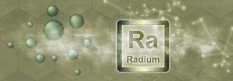 Ra Symbol. Radium Chemical Element Stock Illustration - Illustration of ...