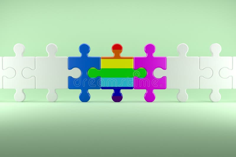 Raadsel Als Symbool Voor De Diversiteit Stock Illustratie ...