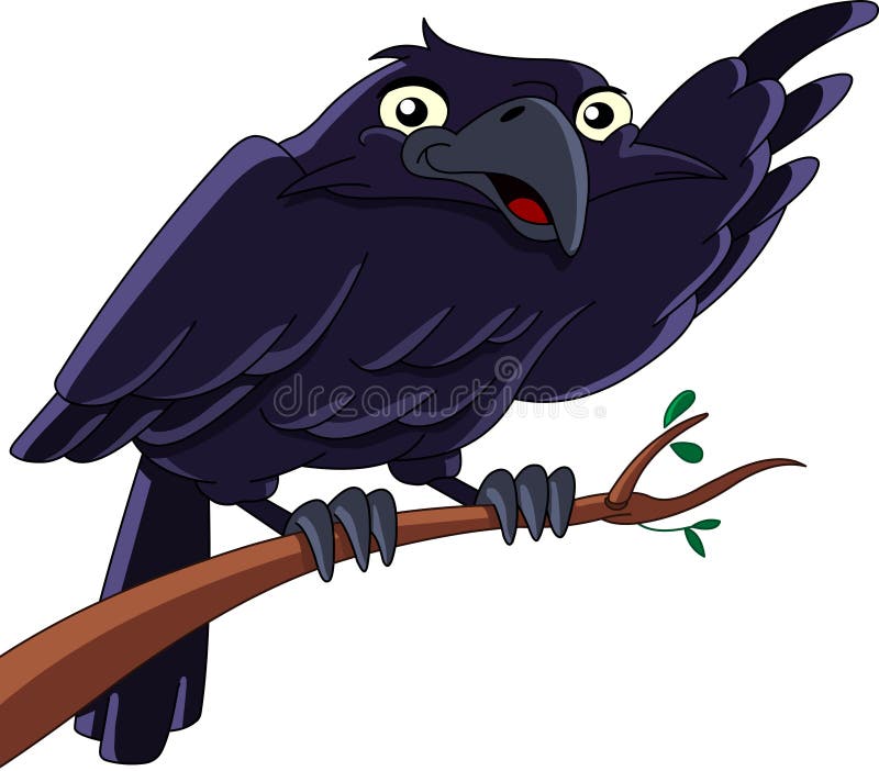 Raaf vector illustratie. Illustration of kromme, tekening - 13271222