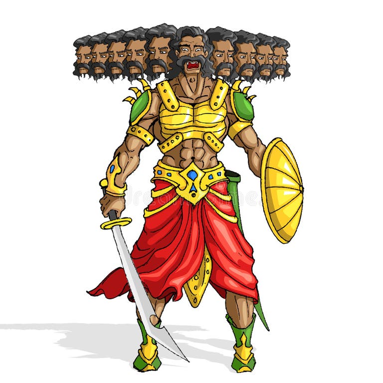 Head Ravana Stock Illustrations – 674 Head Ravana Stock Illustrations ...