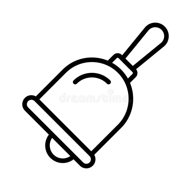 Rab this Premium Icon of School Bell Stock Vector - Illustration of ...