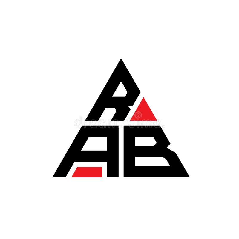 RAB Triangle Letter Logo Design with Triangle Shape. RAB Triangle Logo ...