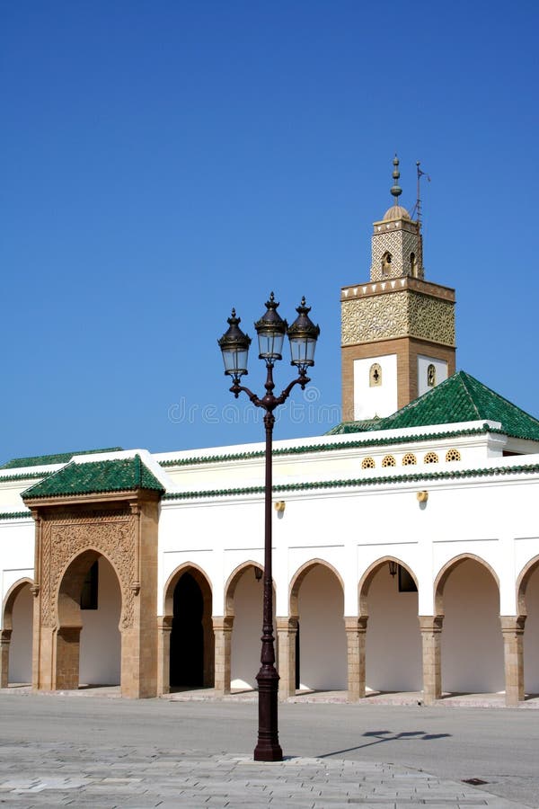 MOSQUE of the ROYAL PALACE in RABAT Stock Image - Image of tower ...