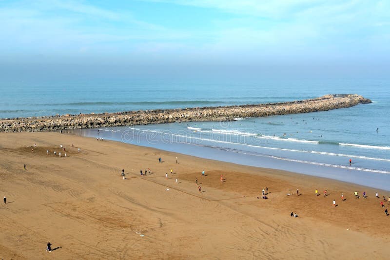 Beach in Rabat, Morocco editorial photo. Image of ocean - 31361276