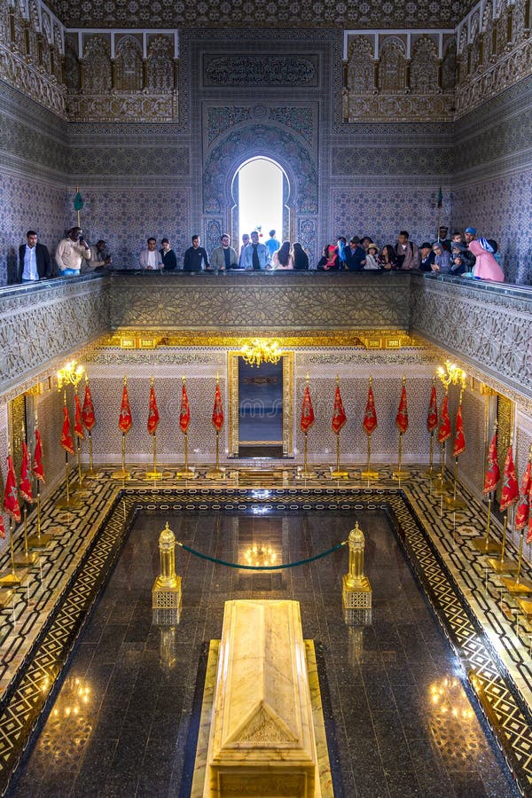 Interior of the Mausoleum of Mohammed V in Rabat, Morocco Editorial ...