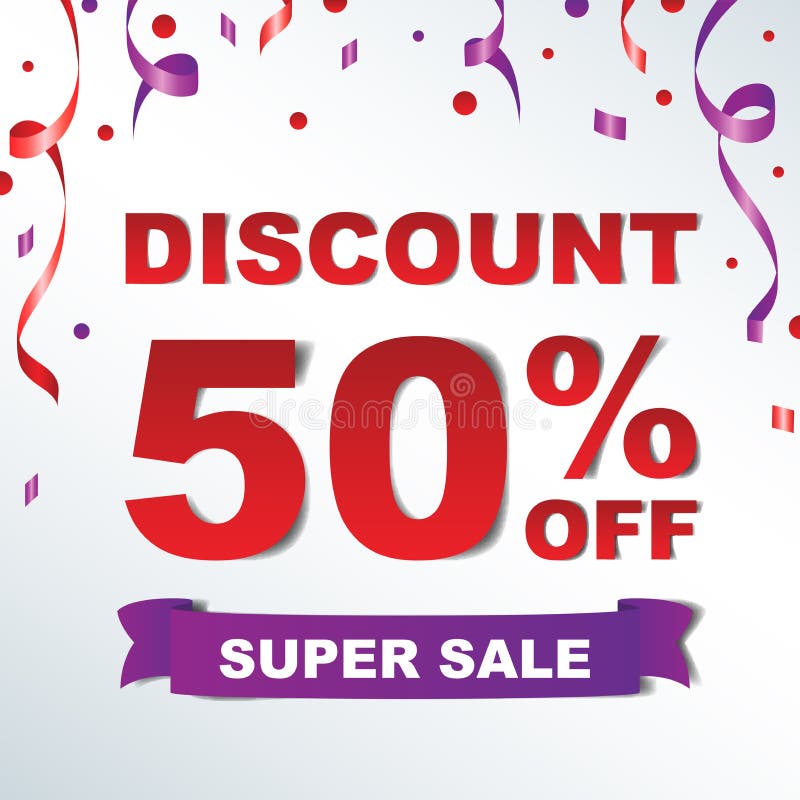 Rabatt 50 vektor illustrationer. Illustration av percentil - 93601544