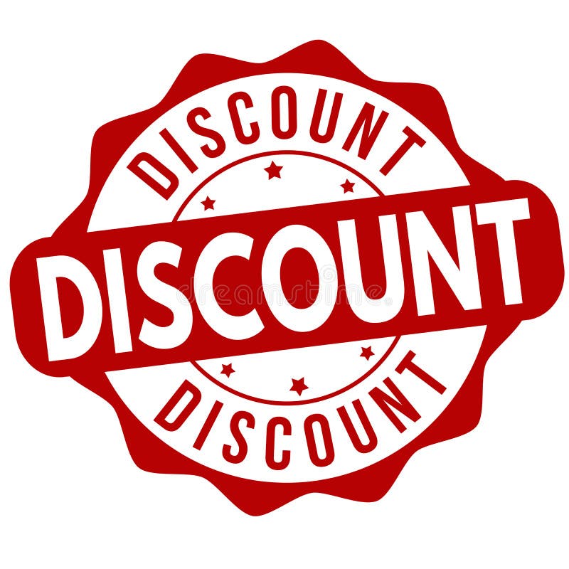 Rabattzeichen Des Rotes 50% Stock Abbildung - Illustration von ...