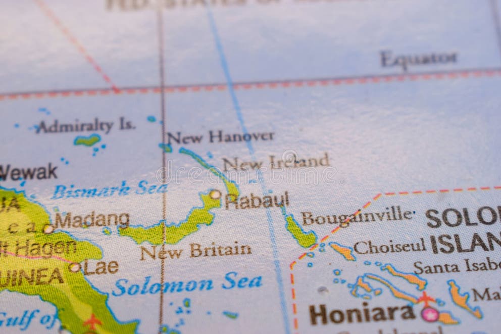 Rabaul on the World Map-Geo Political Map Stock Illustration ...