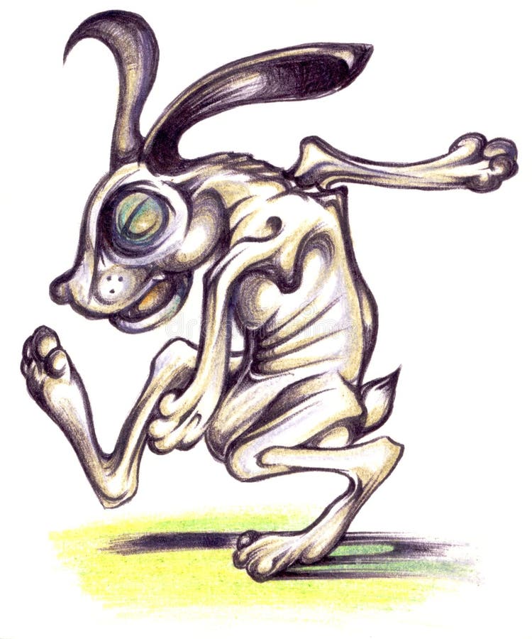 Rabbit stock illustration. Illustration of grotesque, bunny - 2991389