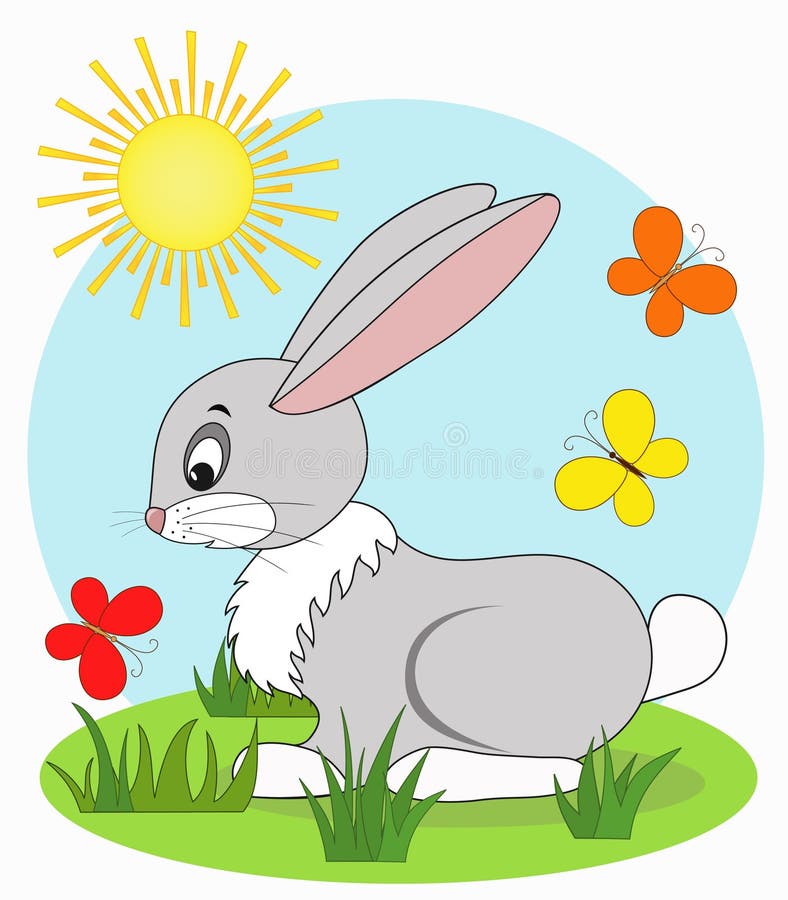 Rabbit Chasing a Carrot stock vector. Illustration of hare - 13333144