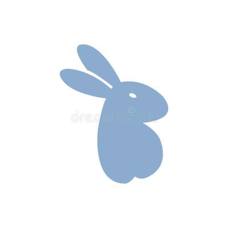 Rabbit Abstract Logo Design Vector Illustration Isolated on White ...