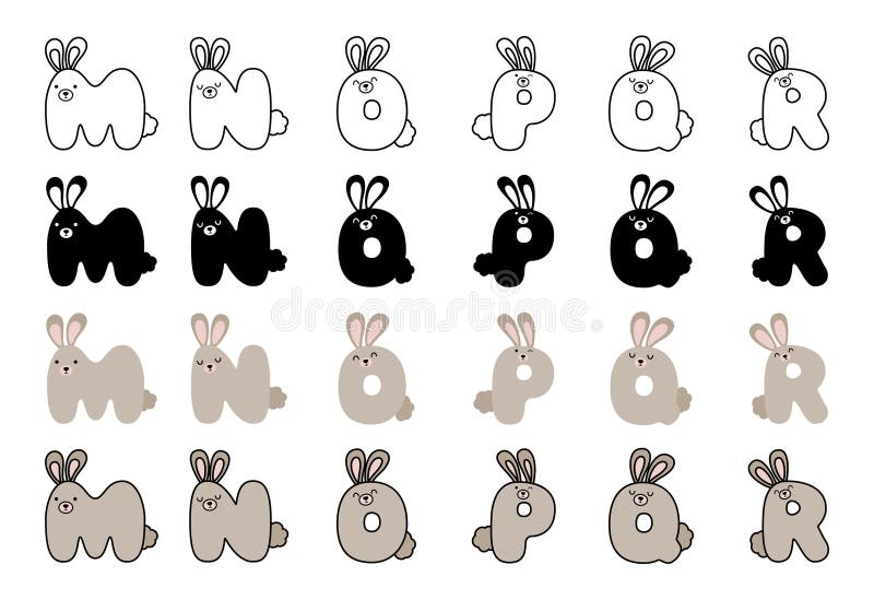 R, Rabbit, Alphabet Tracing Worksheet for Preschool and Kindergarten To ...