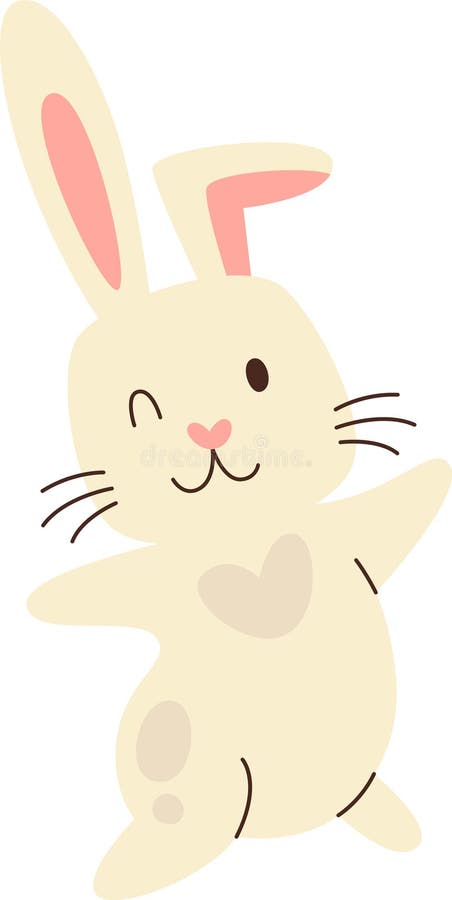 Rabbit Animal Dancing stock vector. Illustration of vector - 306227044