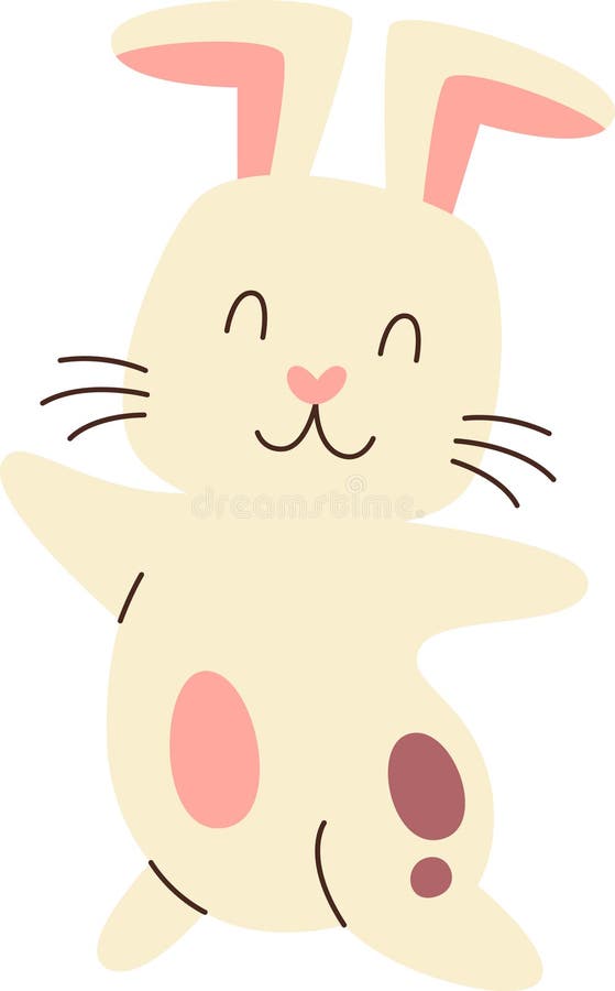 Rabbit Animal Dancing stock vector. Illustration of celebration - 306227088