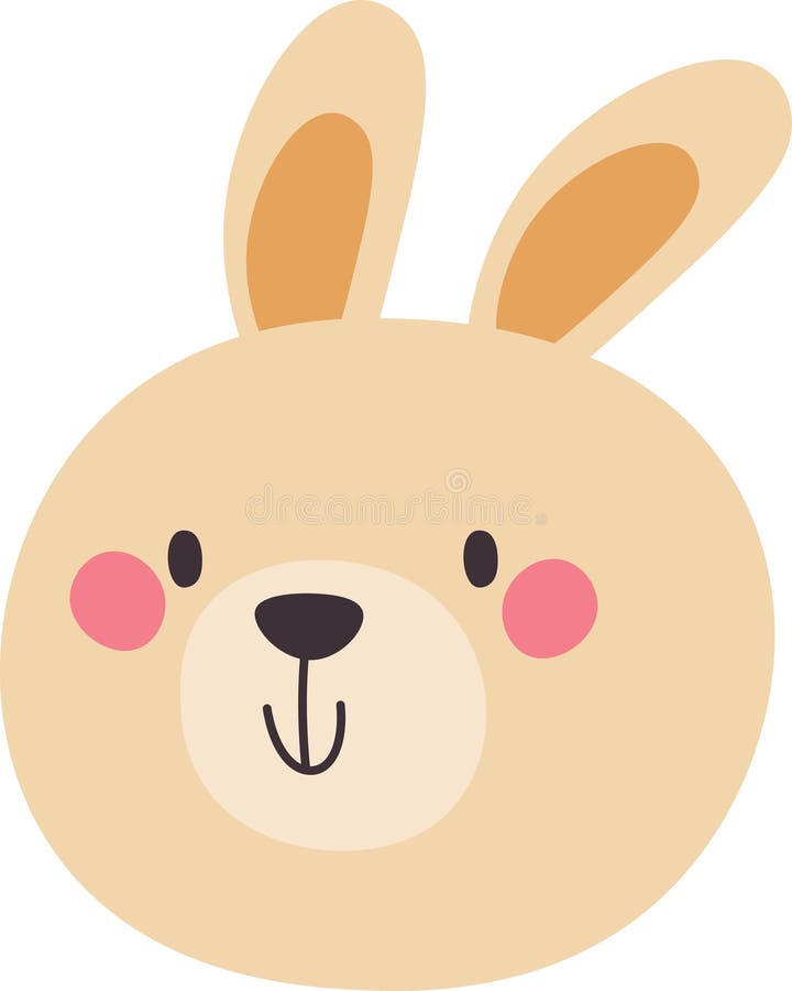 Rabbit Animal Head stock vector. Illustration of design - 302226518